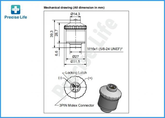 Envitec OOM202 medical Oxygen sensor O2 cell with Molex 3 pin connector