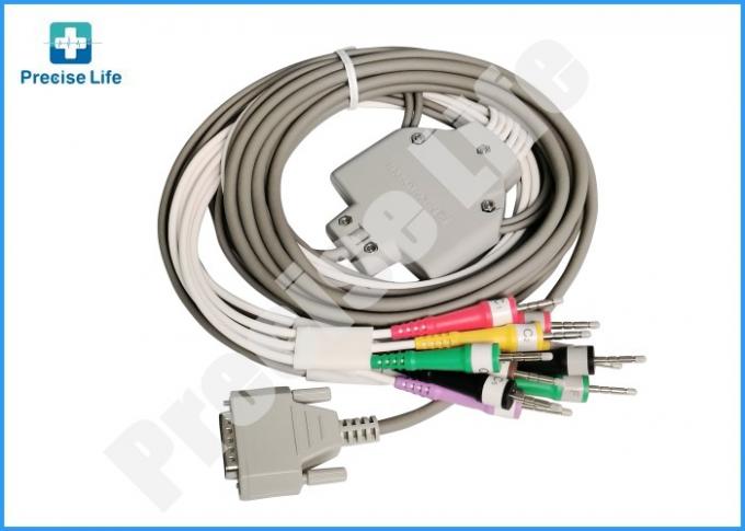 Nihon Kohden BJ-961D ECG Patient Cable IEC Color Code 3.0DIN 10 Leads ...