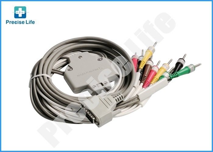 Nihon Kohden BJ-961D ECG Patient Cable IEC Color Code 3.0DIN 10 Leads ...