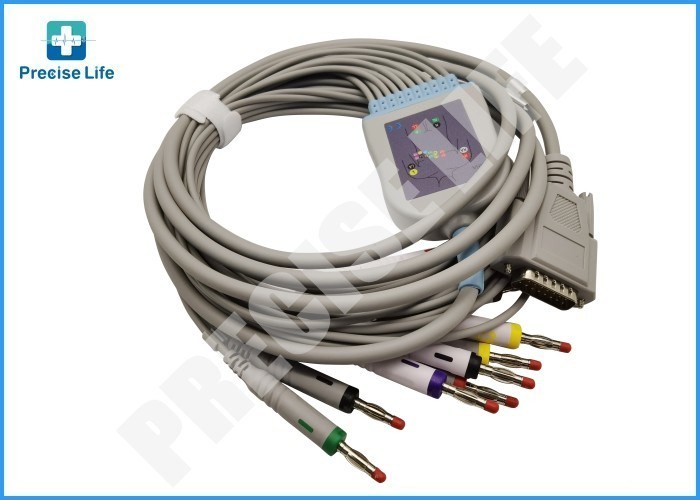 Nihon Kohden ECG Cable with IEC Color Code & Banana Plug